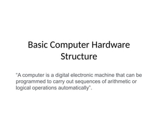 Unit 1 - Features of Computer Hardware.pptx | Free Download