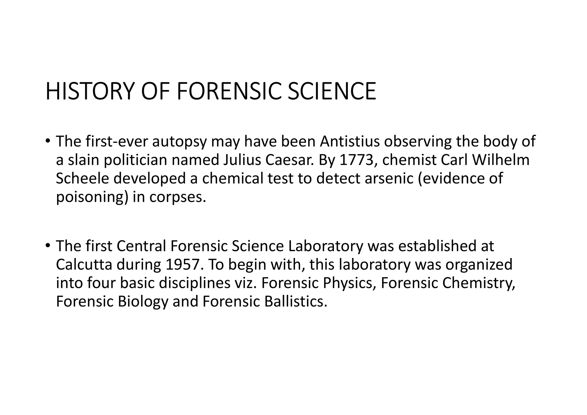 UNIT 1 - FORENSIC SCIENCE Nursing - nature of forensic science and ...
