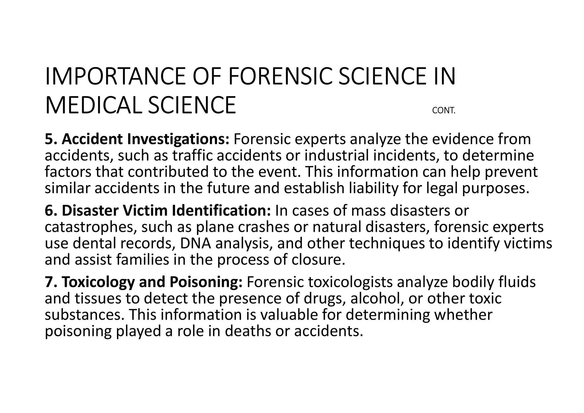 UNIT 1 - FORENSIC SCIENCE Nursing - nature of forensic science and ...
