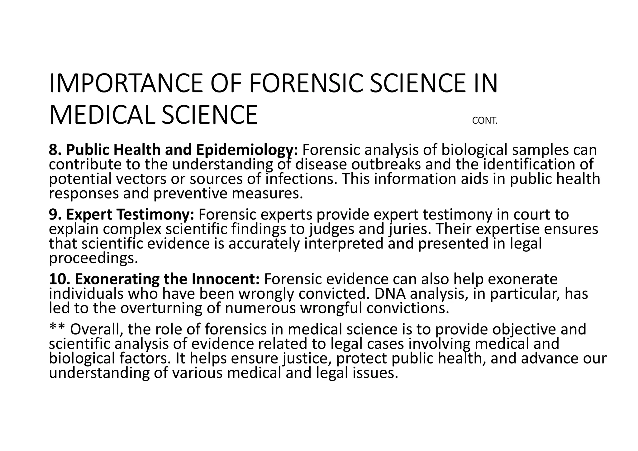 UNIT 1 - FORENSIC SCIENCE Nursing - nature of forensic science and ...
