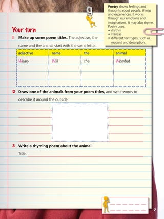 Reading Eggs - Turtle, Wombat poems | PDF