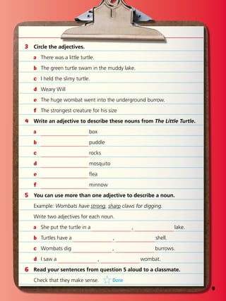 Reading Eggs - Turtle, Wombat poems | PDF