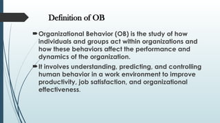 Unit 1- Fundamentals of OB- Dr. Prachi Ajeet.pptx | Free Download