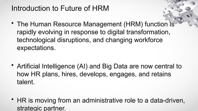 unit 1- Future of Human resource Management | PPTX