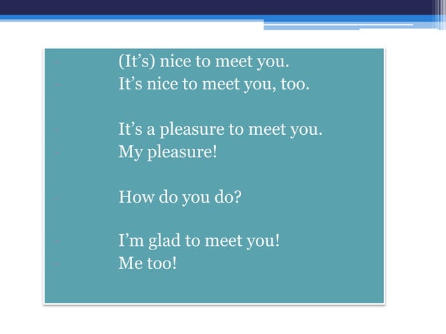 Unit 1 - conversation course - greetings | PPTX