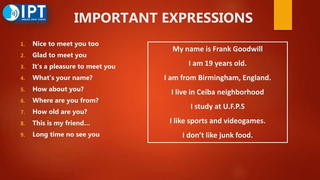 Unit 1 greetings and farewells | PPT