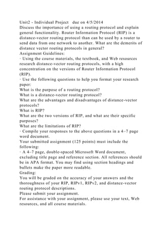 Unit1 - Individual Project Due on 03292014A company wan.docx | Computer Networking | Computing