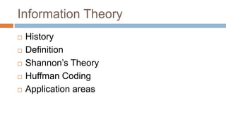 Information Theory | PPTX | Physics | Science