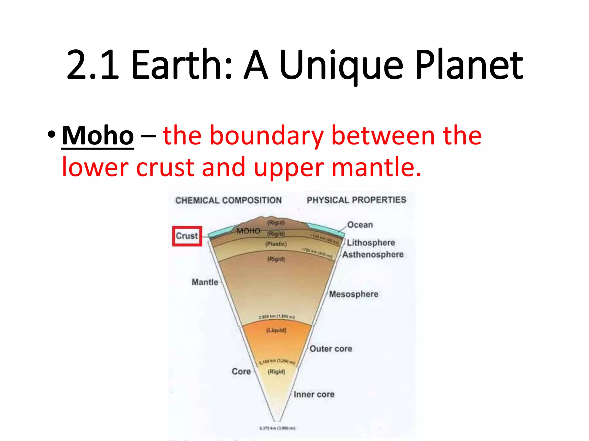 Unit 1 - Inside the Earth and Plate Tectonics (2017/2018) | PPTX