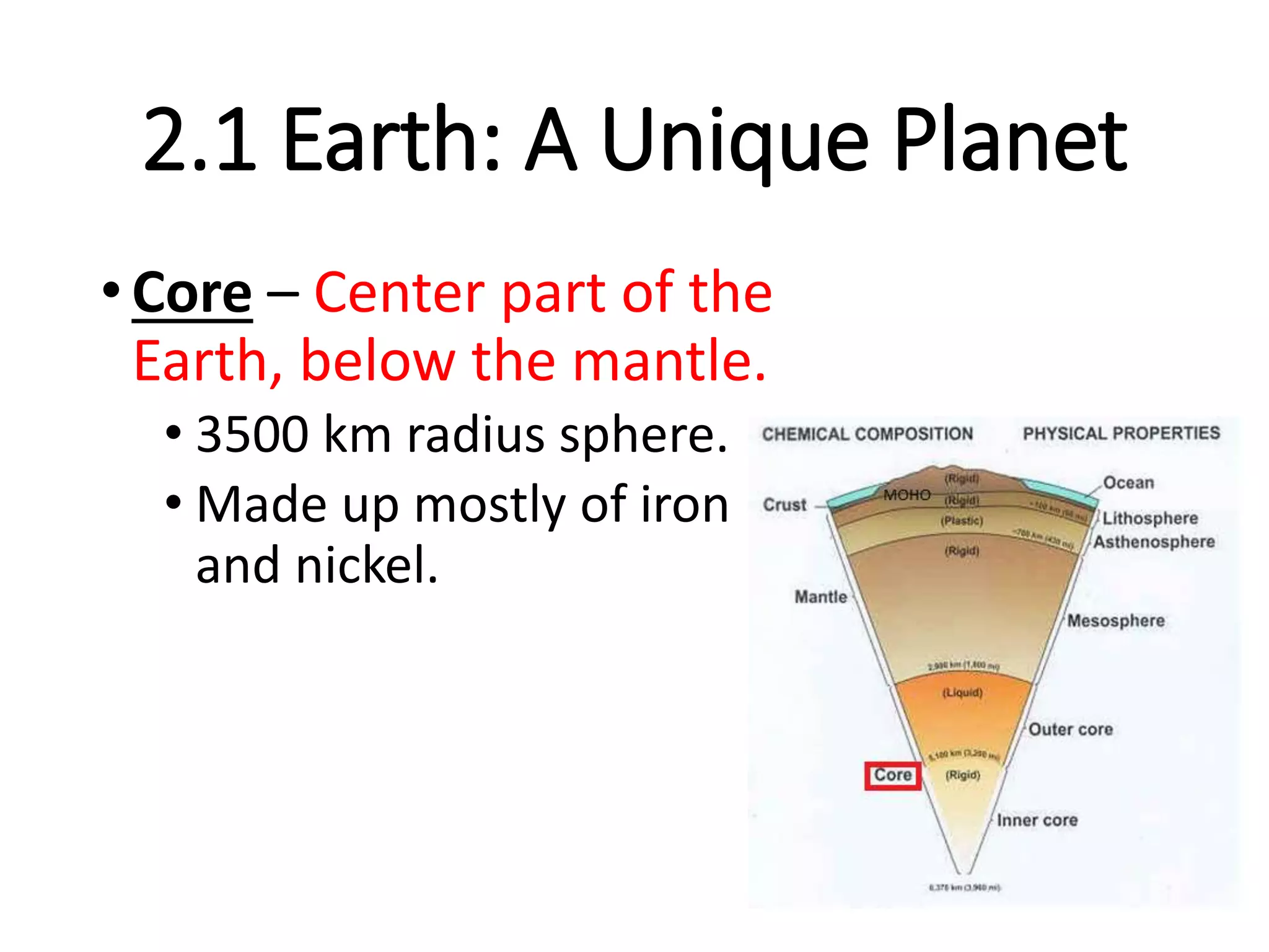 Unit 1 - Inside the Earth and Plate Tectonics (2017/2018) | PPTX