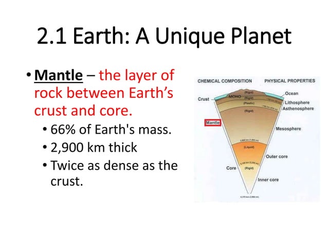 Unit 1 - Inside the Earth and Plate Tectonics (2017/2018) | PPTX
