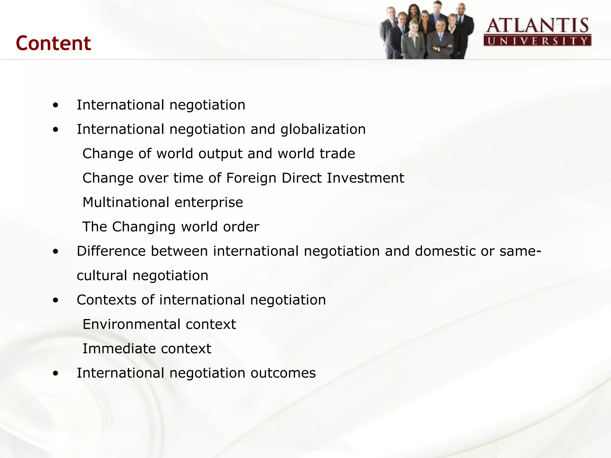 Unit1 International Negotiations and Transactions | PPT