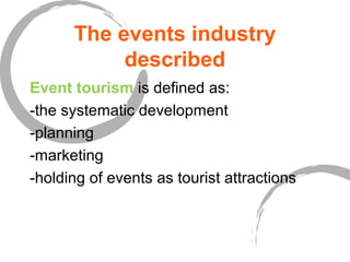 event tourism | PPT