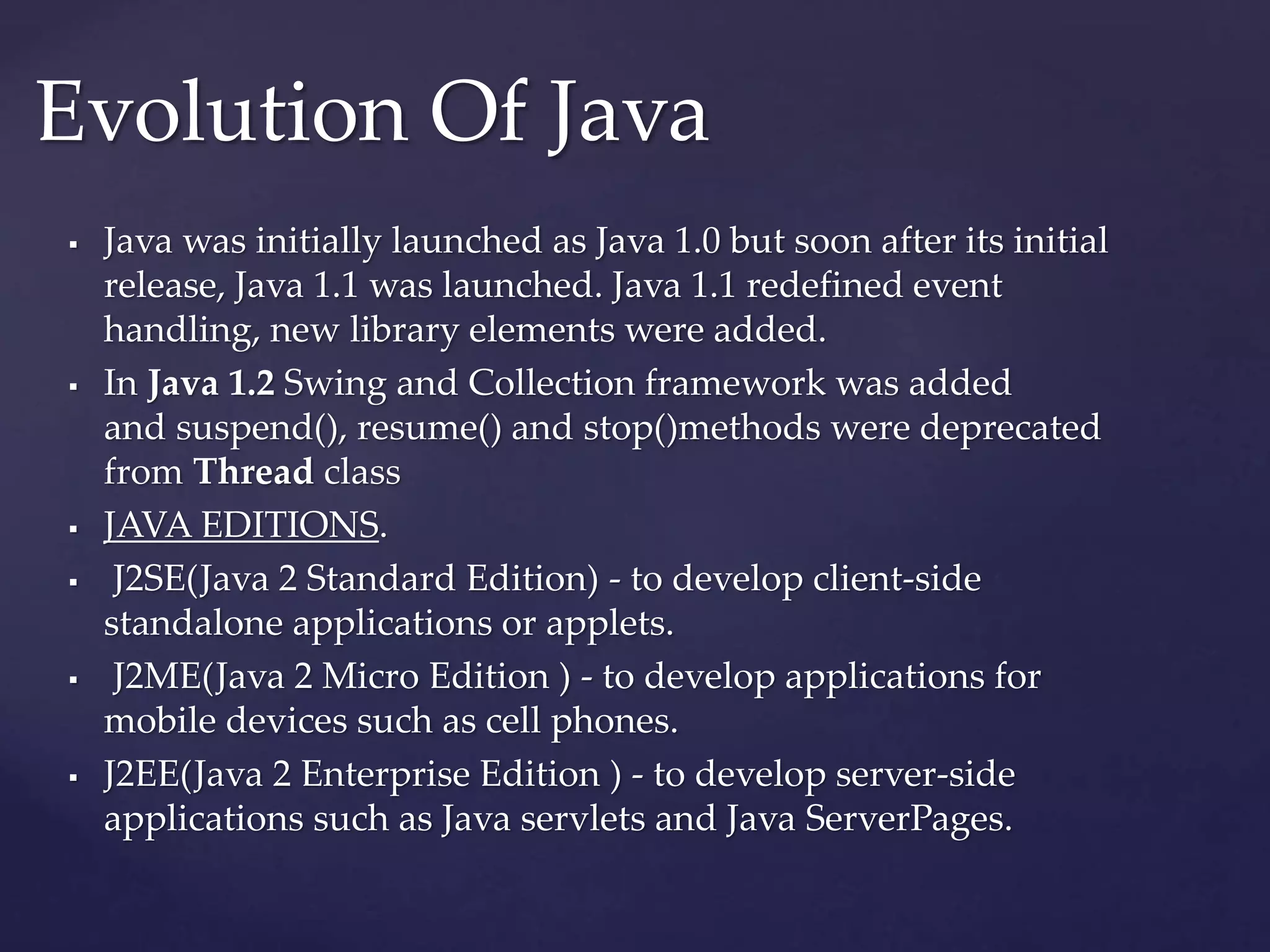 Unit1 introduction to Java | PPT