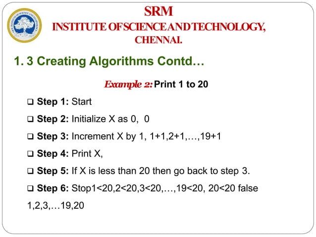 18CSS101J PROGRAMMING FOR PROBLEM SOLVING | PPT