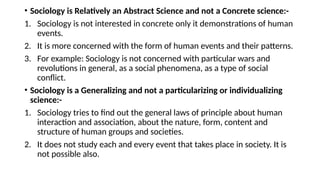 Unit1 - Introduction of sociology .pptx. | PPTX