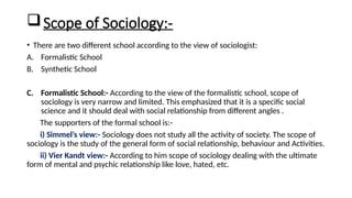 Unit1 - Introduction of sociology .pptx. | PPTX