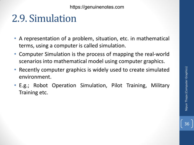 Unit1 Introduction To Computer Graphicspdf Computer Animation Computer Software And