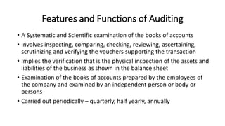 Unit 1 Introduction to Audit | PPTX