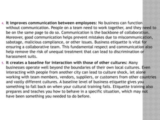 Unit 1- Introduction to Corporate Etiquettes | PPTX