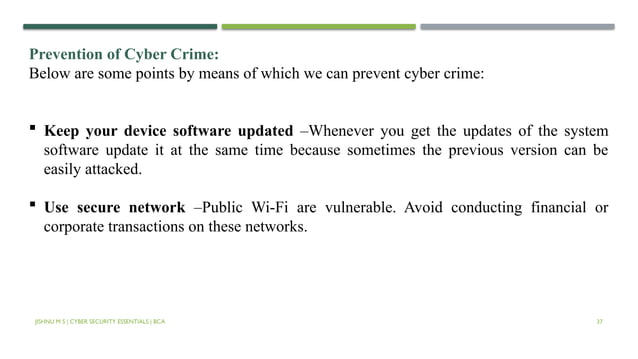 Unit 1 Introduction To Cyber Security Profjishnums Ppt