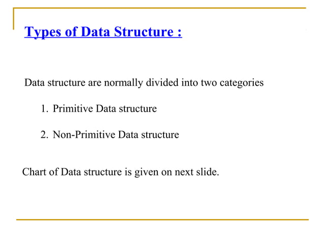 Unit 1 introduction to data structure | PPT | Programming Languages | Computing