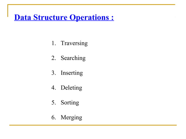 Unit 1 introduction to data structure | PPT | Programming Languages | Computing
