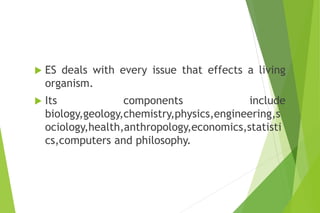 Unit 1 introduction to environmental studies | PPT