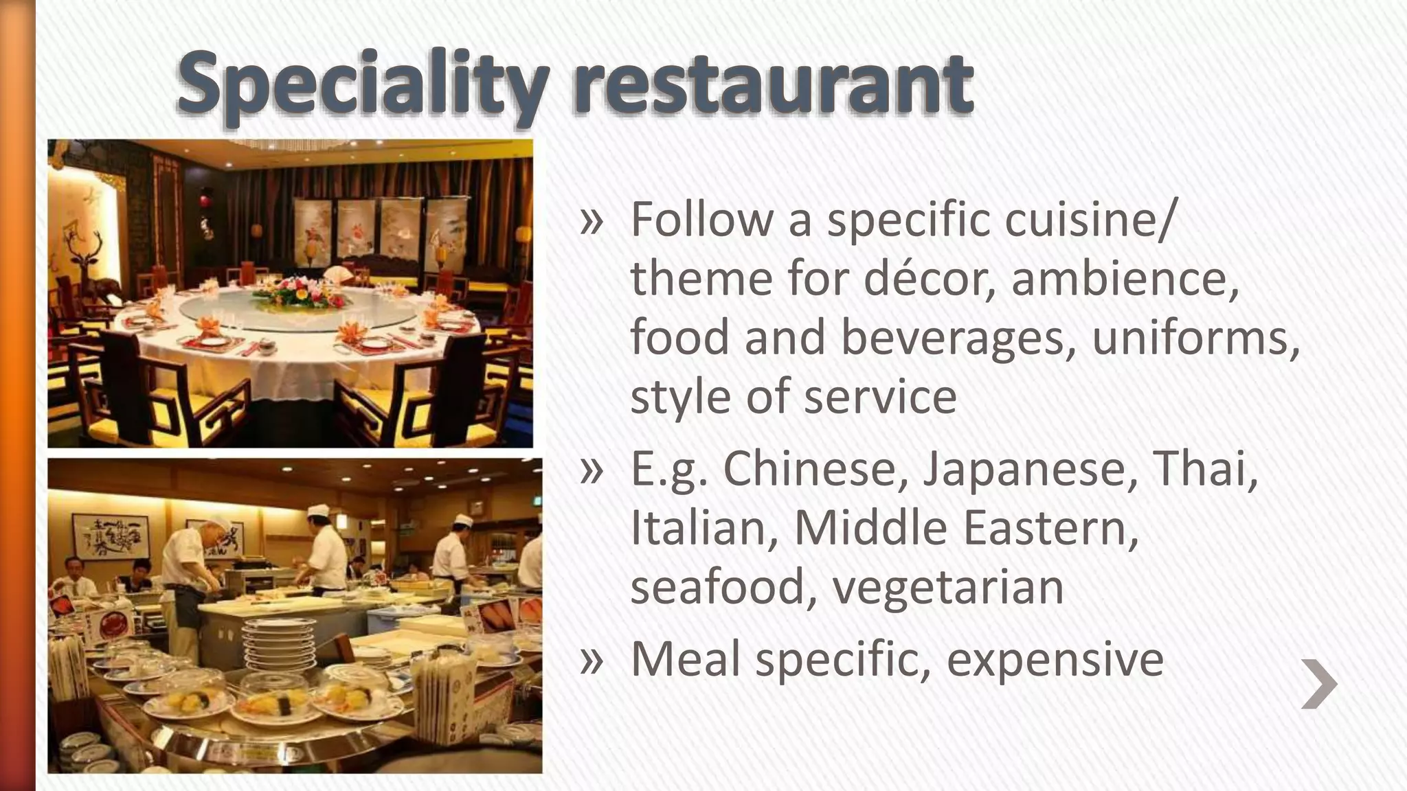 Introduction to food & beverage department | PPTX