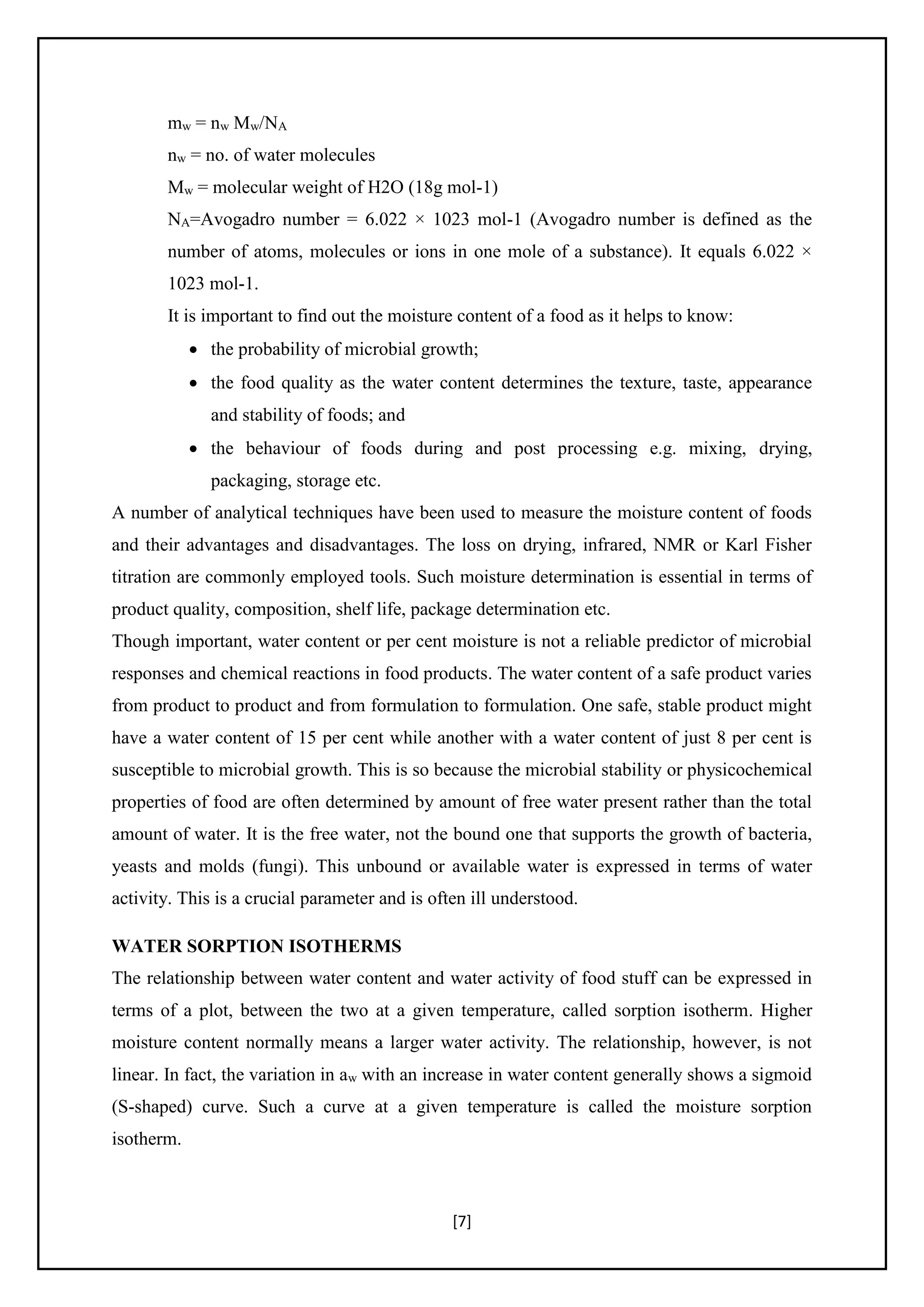 UNIT 1- Introduction to food chemistry, water.docx