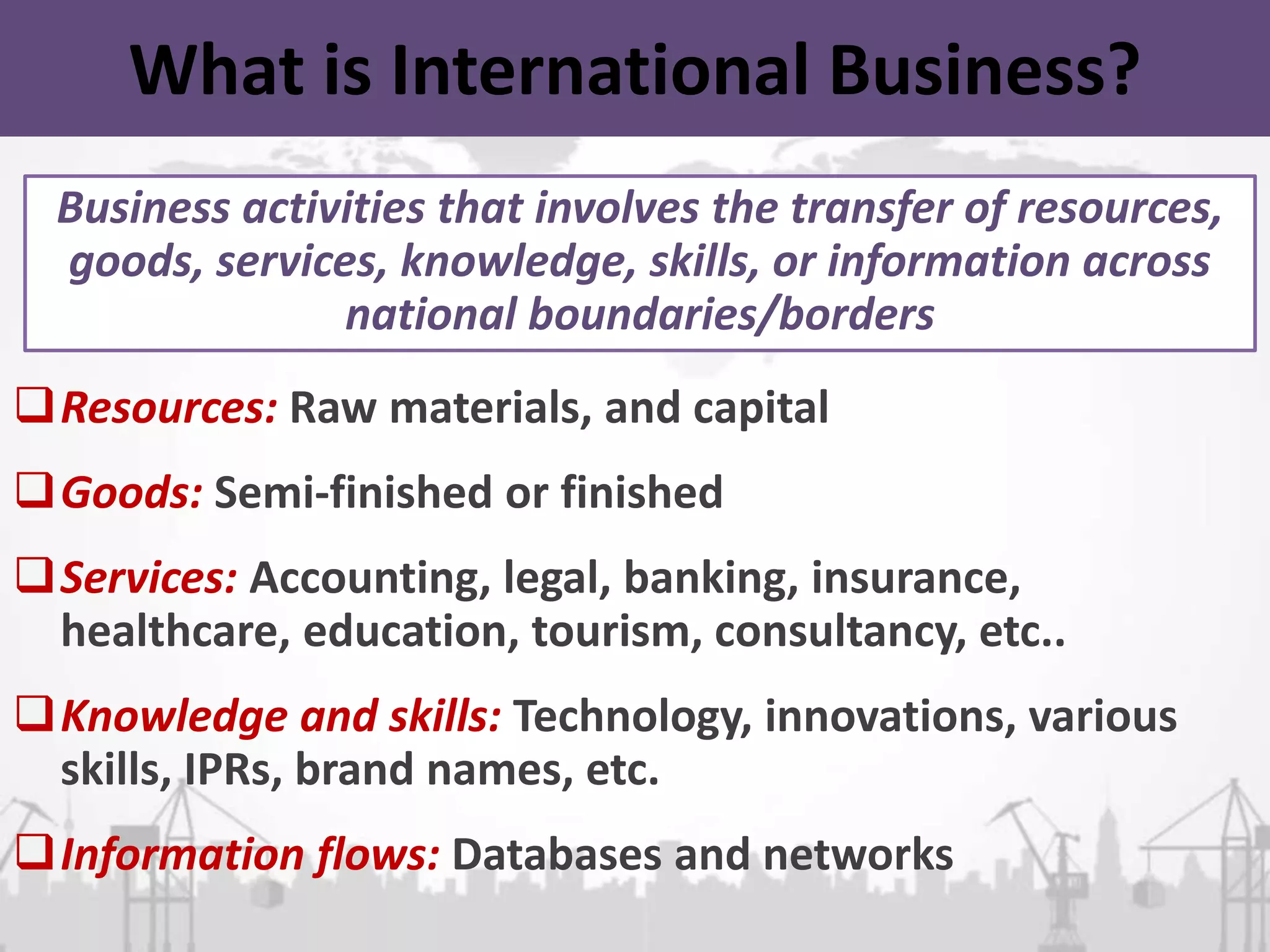 Unit 1: Introduction to Globalization and International Business | PPT