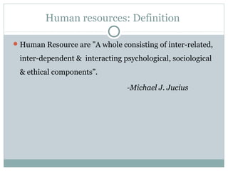 Unit 1 introduction to hrm | PPT