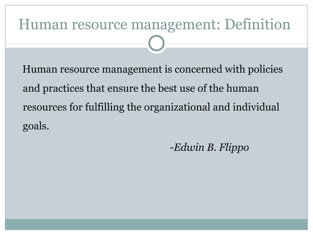 Unit 1 introduction to hrm | PPT