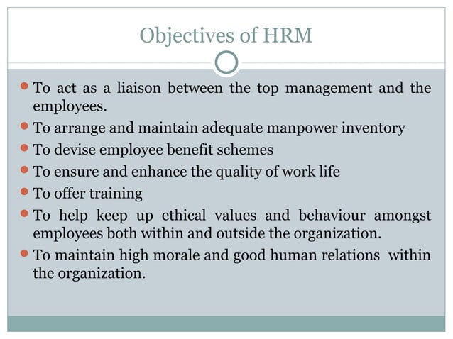 Unit 1 introduction to hrm | PPT