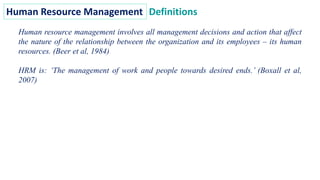 Introduction to HRM | PPT