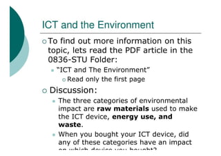 Unit 1-Introduction To ICT | PPT
