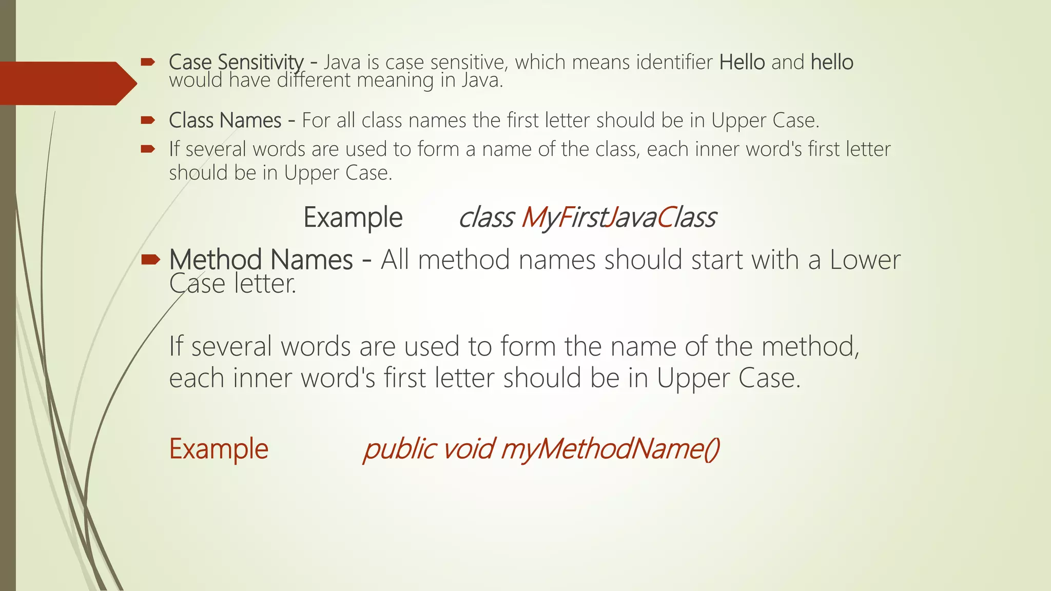 Introduction to java | PPTX