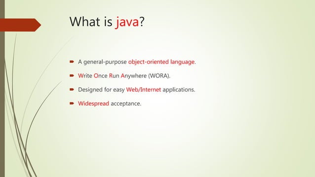 Introduction to java | PPTX