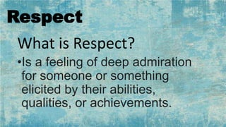 Unit 1 Lesson 1 Respect Grade 9 | PPTX