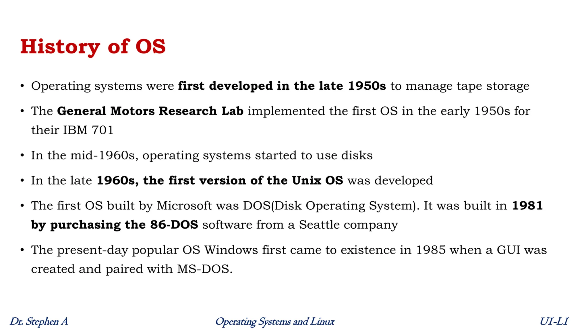 Unit 1 Lecture 1 Introduction To Operating Systempdf 4155