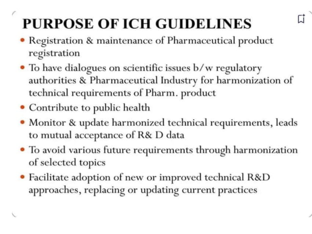 Unit 1-lecture 1 ICH guidelines quality assurance | PPTX ...