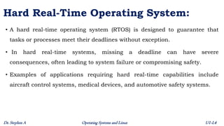 Unit 1 - Lecture 4 - Real-time Systems, Components of Operating System.pdf