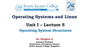 Unit 1 - Lecture 5 - Operating System Structures.pdf