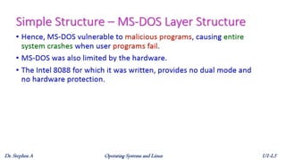 Unit 1 - Lecture 5 - Operating System Structures.pdf
