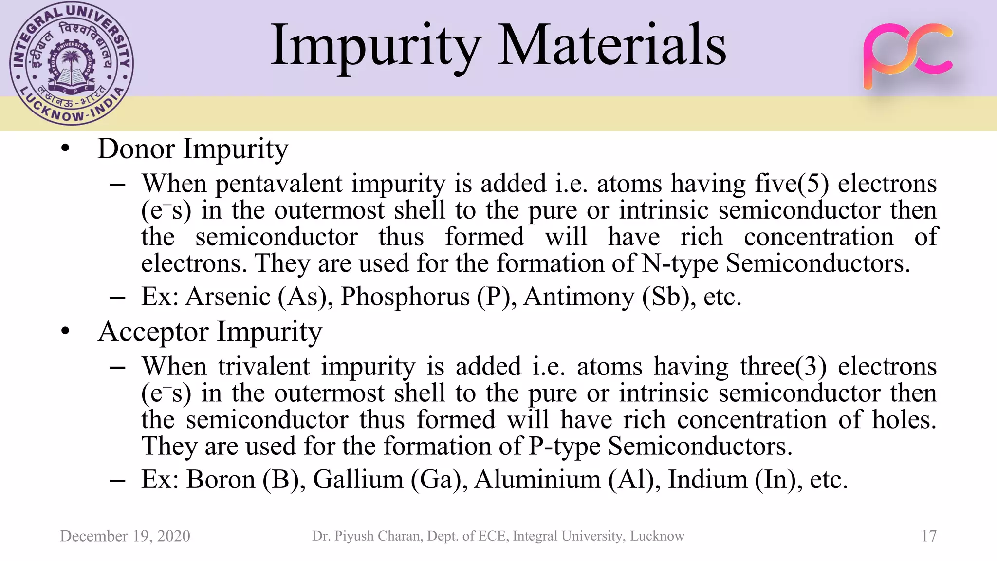 Unit 1 Mechanism of Conduction in Semiconductors | PDF