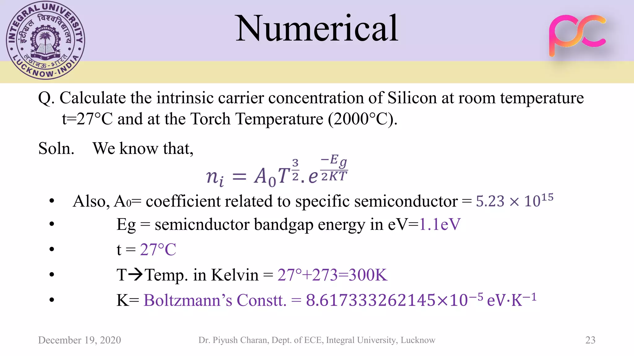 Unit 1 Mechanism of Conduction in Semiconductors | PDF