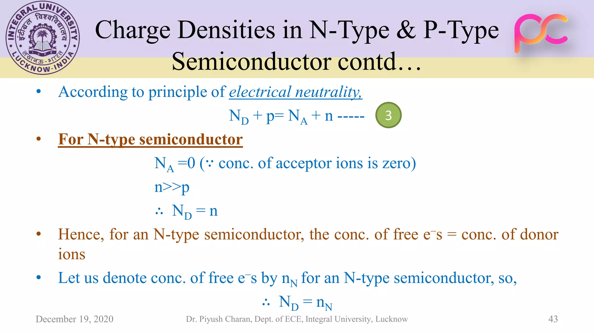 Unit 1 Mechanism of Conduction in Semiconductors | PDF