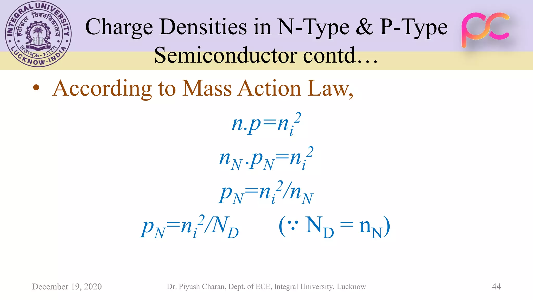 Unit 1 Mechanism of Conduction in Semiconductors | PDF