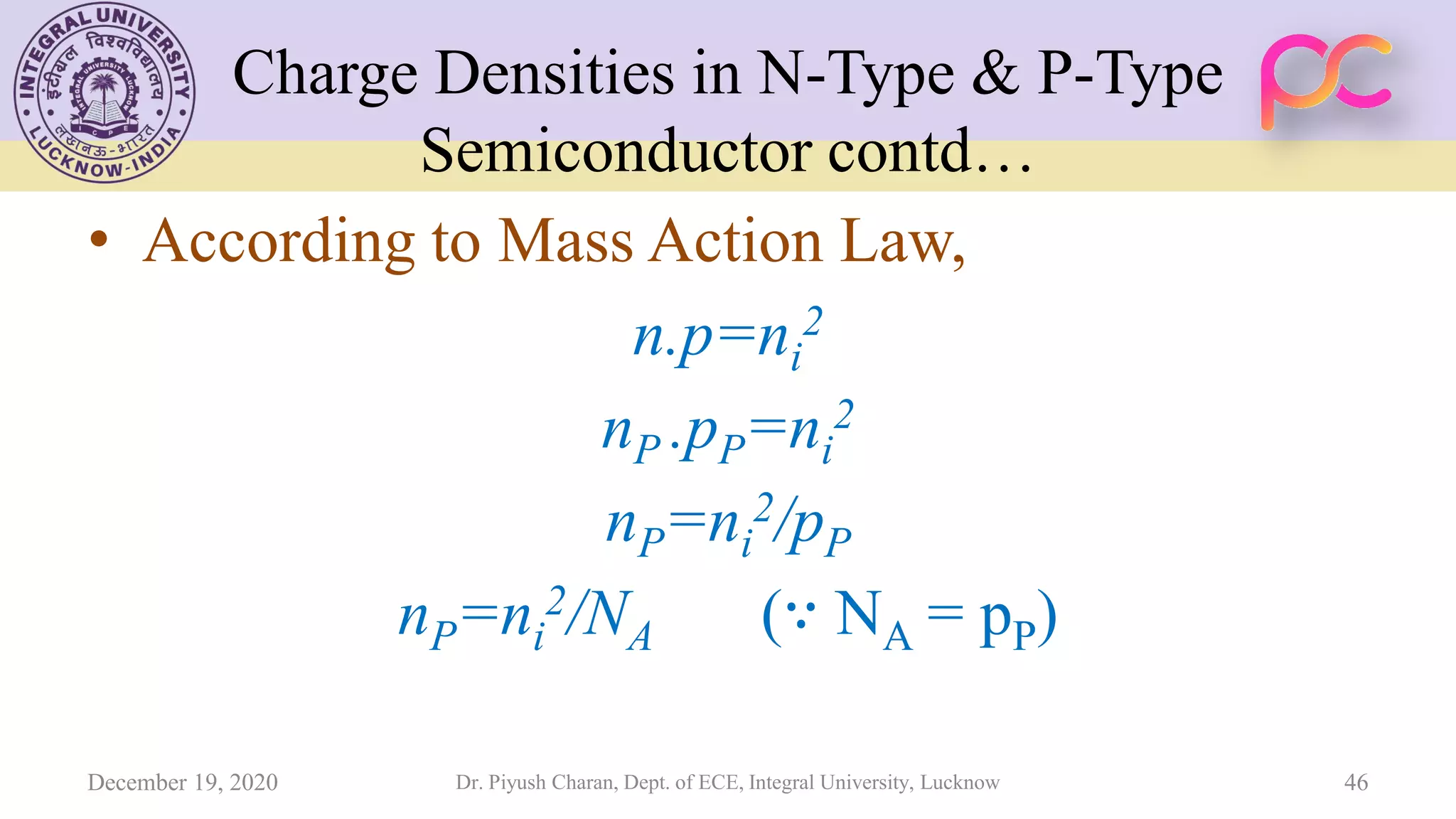 Unit 1 Mechanism of Conduction in Semiconductors | PDF