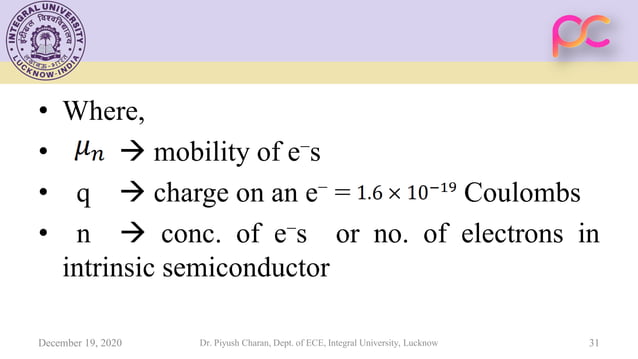 Unit 1 Mechanism of Conduction in Semiconductors | PDF